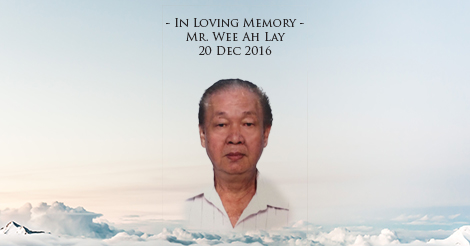 Online Obituary of Wee Ah Lay - The Beautiful Memories