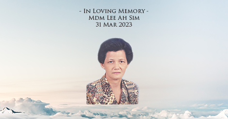 Online Obituary of Mdm. Lee Ah Sim - The Beautiful Memories